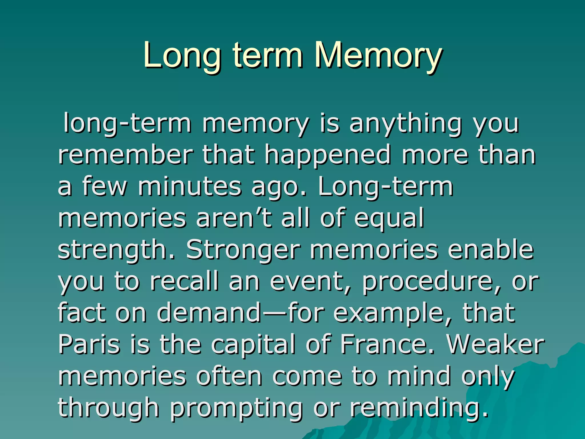 Memory | PPT