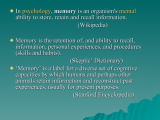 Memory | PPT