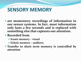 Memory | PPTX | Data Storage and Warehousing | Computing