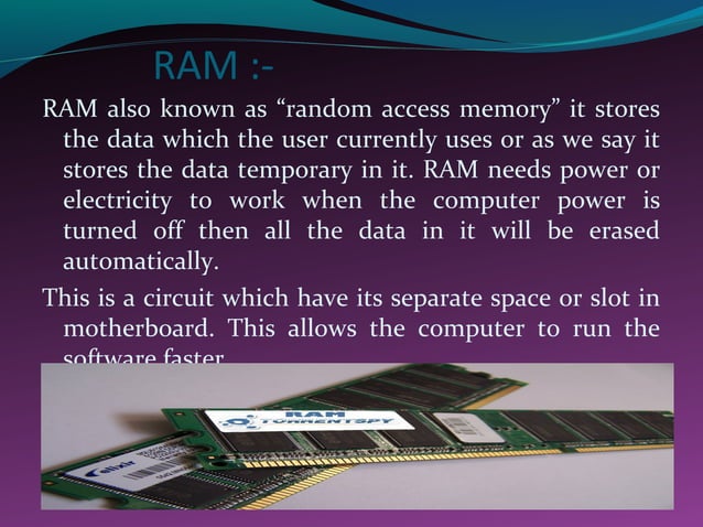 Computer Memory | PPT | Computing | Technology & Computing