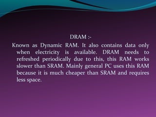 Computer Memory | PPT