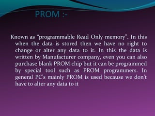 Computer Memory | PPT
