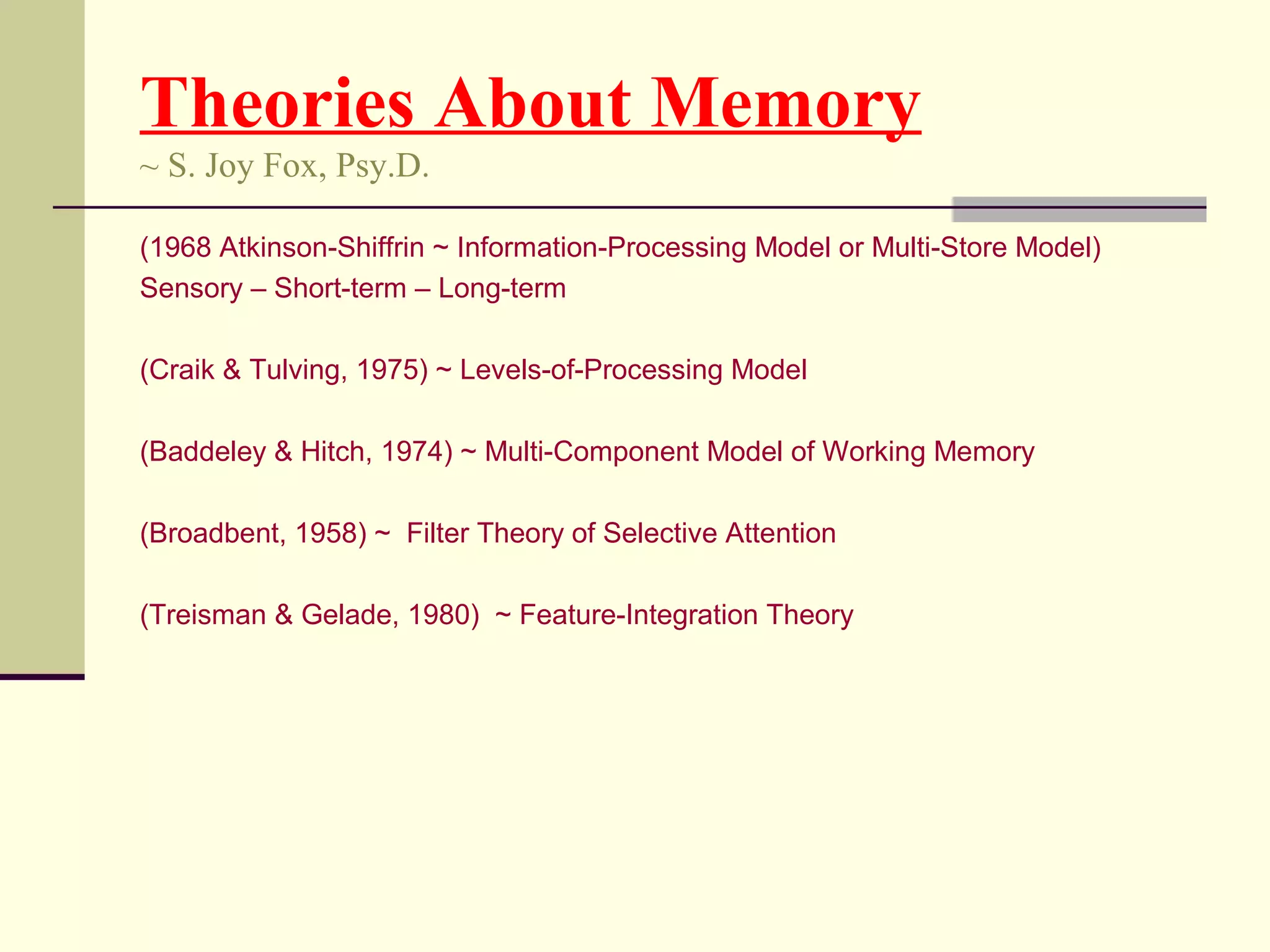 Memory | PPT