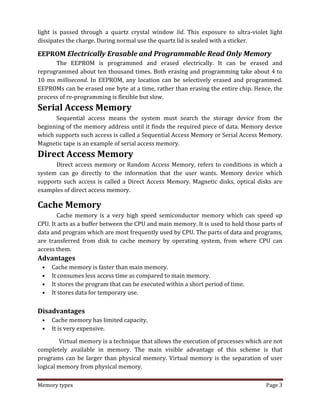 Memory | PDF