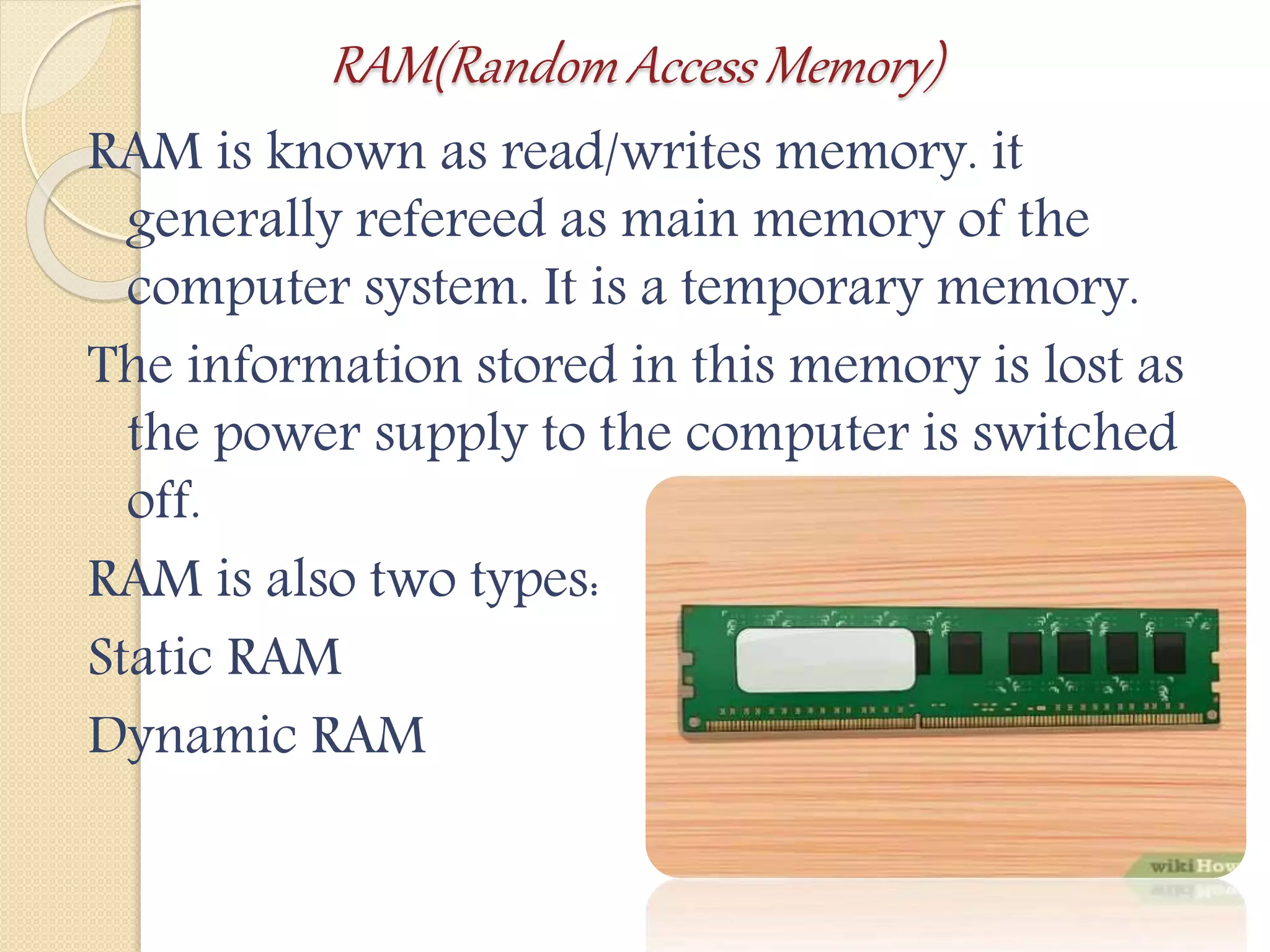 Memory / Storage Devices | PPTX
