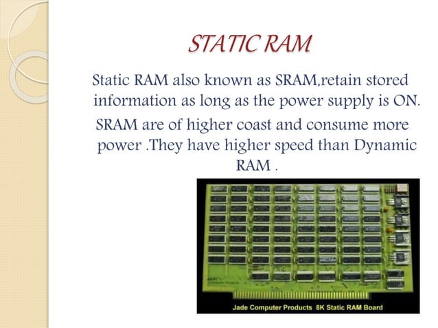 Memory / Storage Devices | PPTX