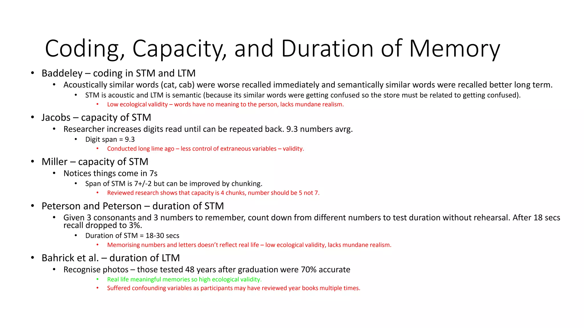 Memory - AQA A Level Psychology Revision | PPTX