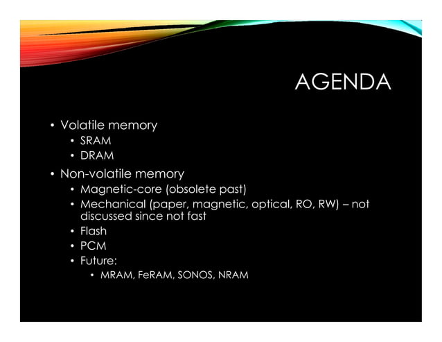 Fast Computer Memory: history, uses, comparison | PDF | Data Storage ...