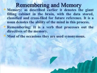 Memory | PPT