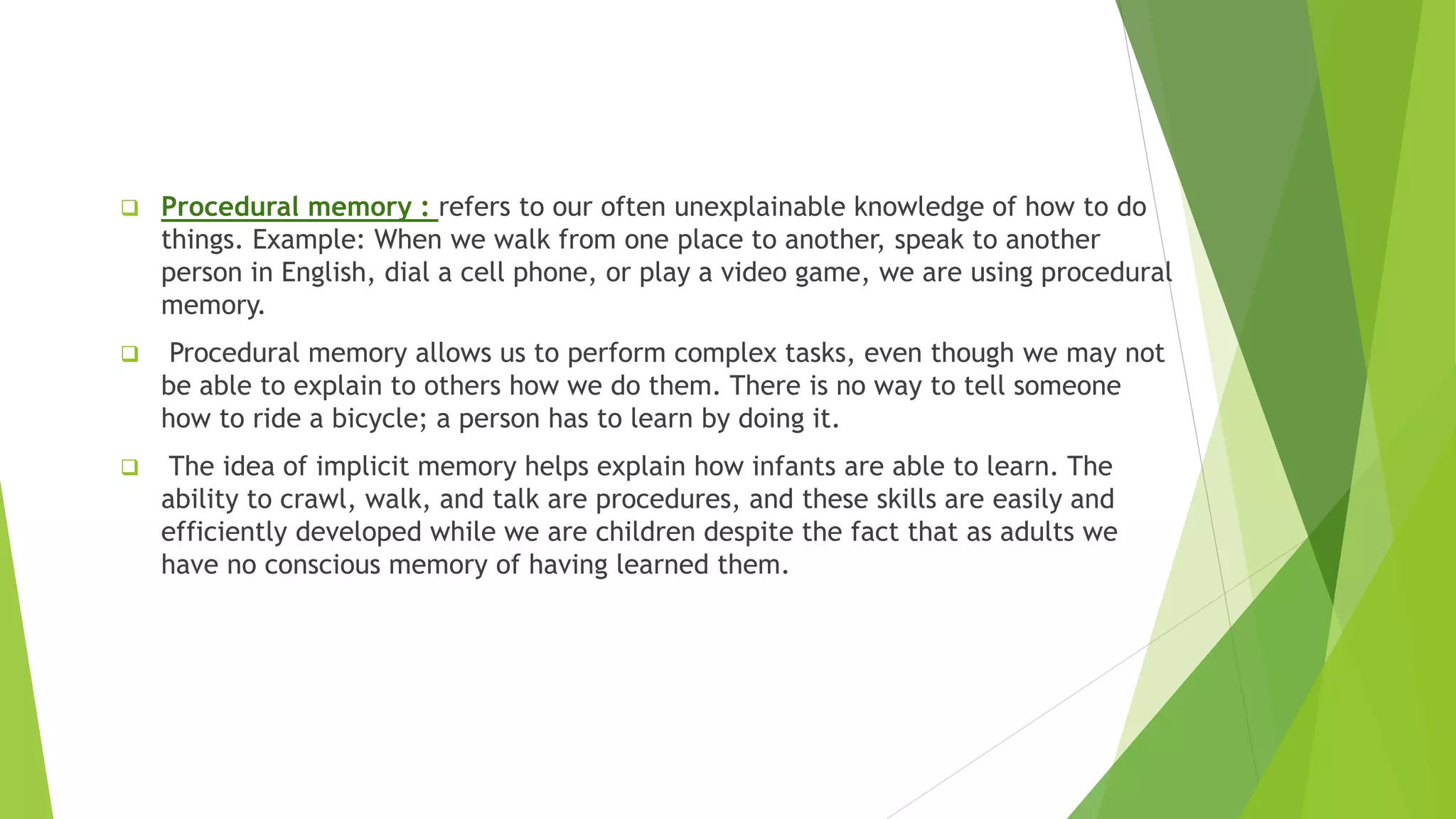 Memory(Medical Psychology) | PPTX