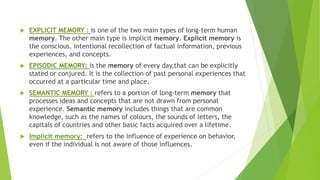 Memory(Medical Psychology) | PPTX