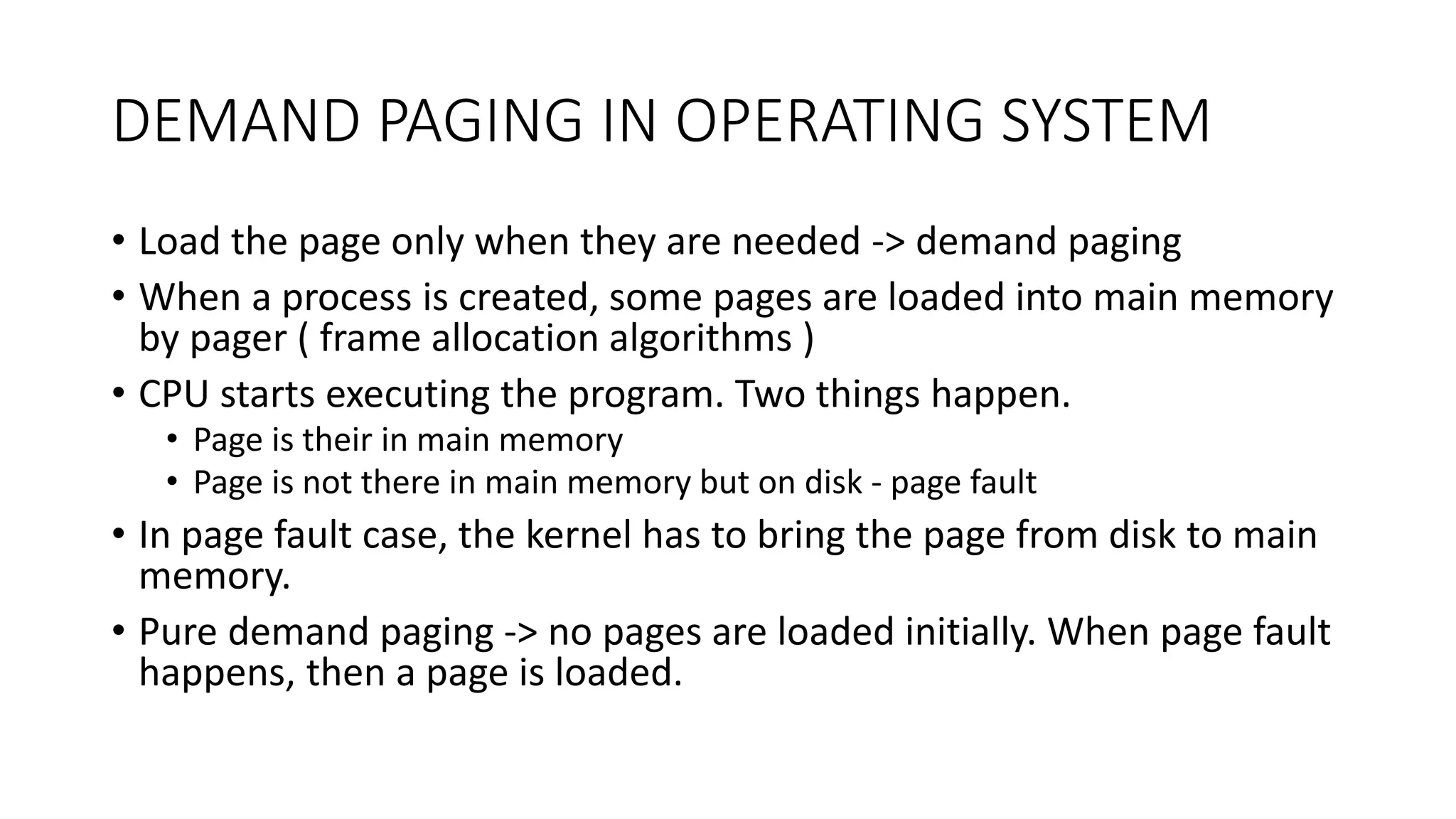 Memory management in operating system | Paging | Virtual memory | PPTX