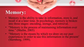Memory and its types | PPTX