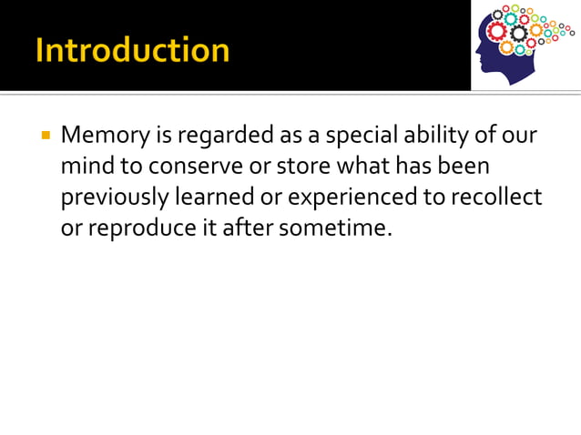 Unit 3 Cognitive process / Memory | PDF