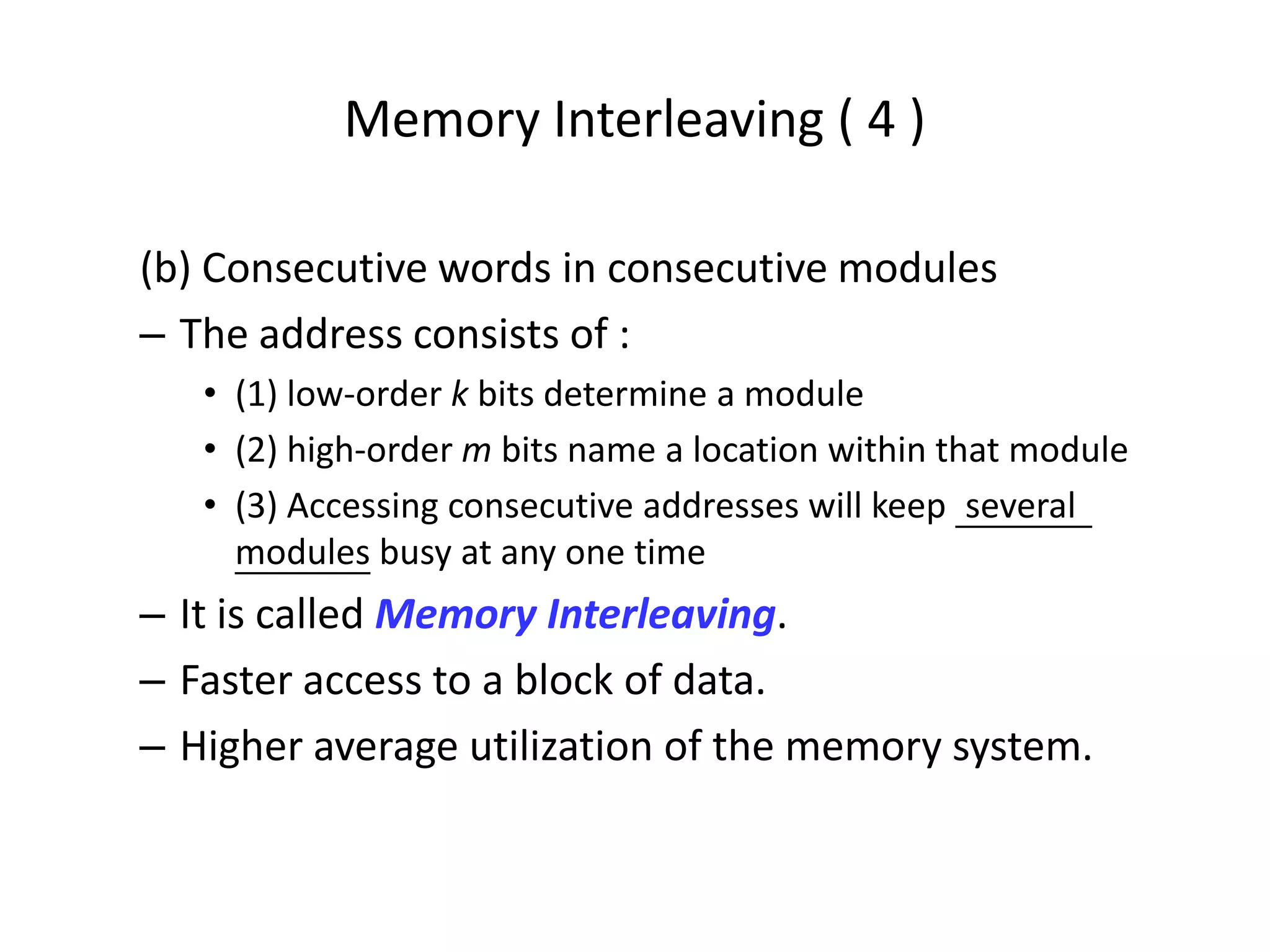 Memory (Computer Organization) | PDF