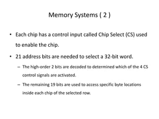 Memory (Computer Organization) | PDF