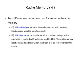 Memory (Computer Organization) | PDF