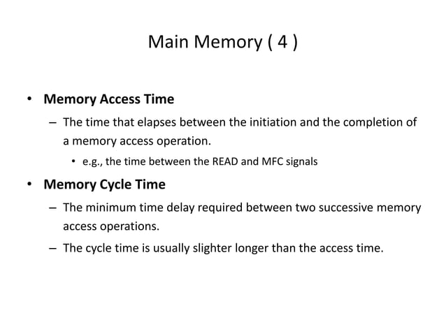 Memory (Computer Organization) | PDF