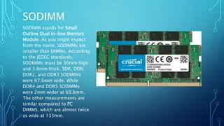 memory.pptx | Data Storage and Warehousing | Computing