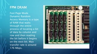 memory.pptx | Data Storage and Warehousing | Computing