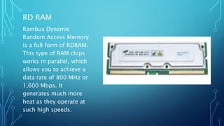 memory.pptx | Data Storage and Warehousing | Computing