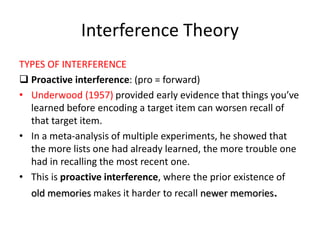 MEMORY, PROCESS AND FOGETTING IN PSYCHOLOGY | PPTX