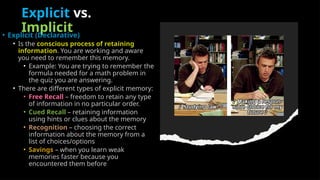 Memory in Intro to Psychology Powerpoint | PPTX