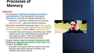 Memory in Intro to Psychology Powerpoint | PPT