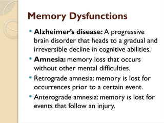 MEMORY.pptx for psychology students in deep learning | PPT