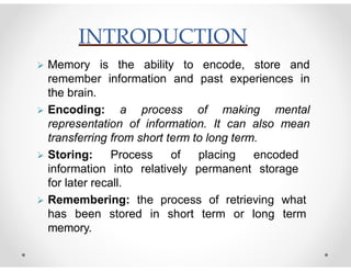 memory and learning psychology & associations | PDF