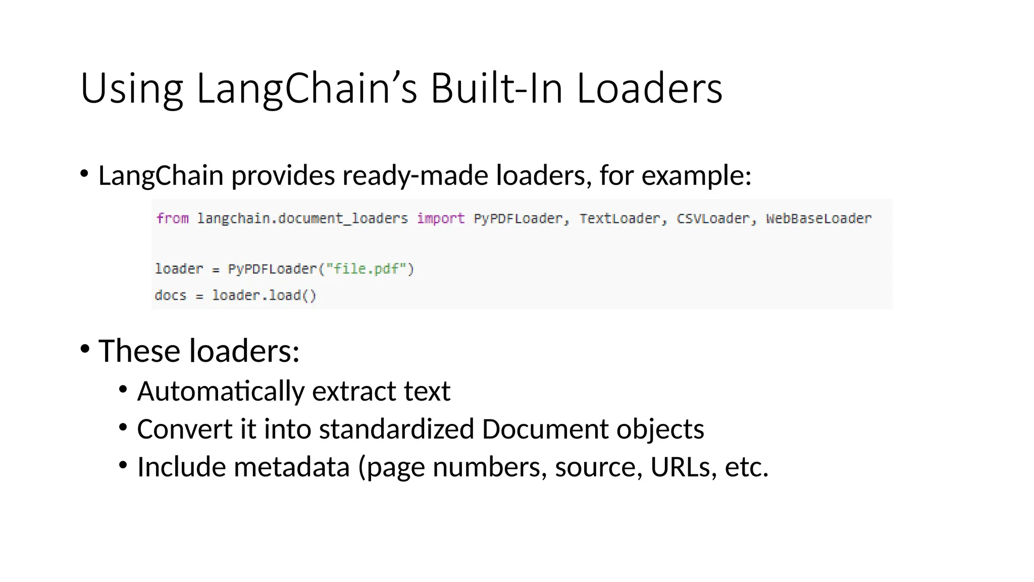 Document loader in python for beginners.pptx