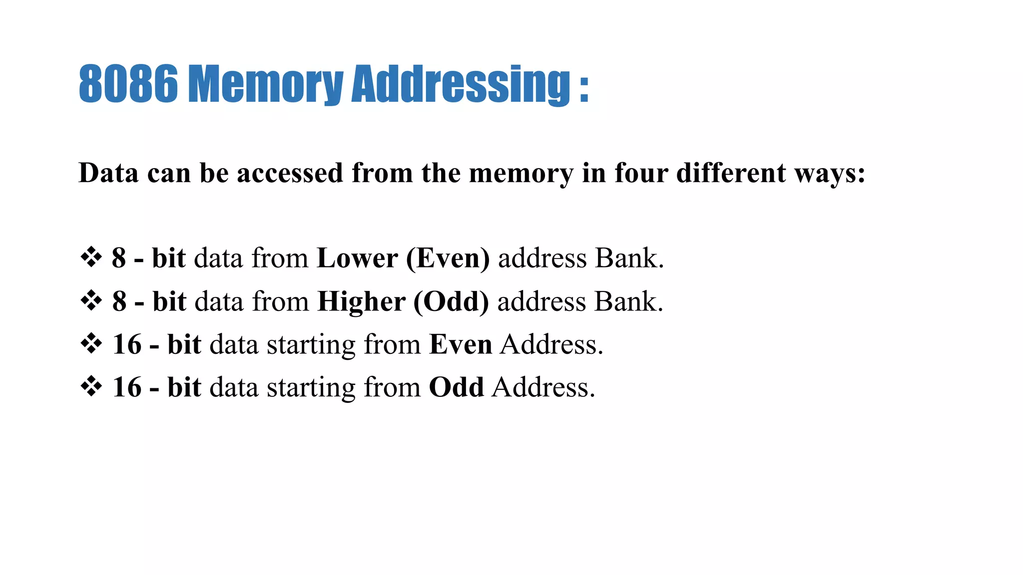 Memory banking-of-8086-final | PPTX