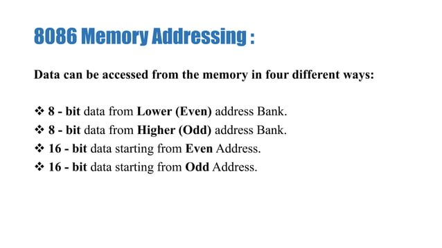 Memory banking-of-8086-final | PPTX