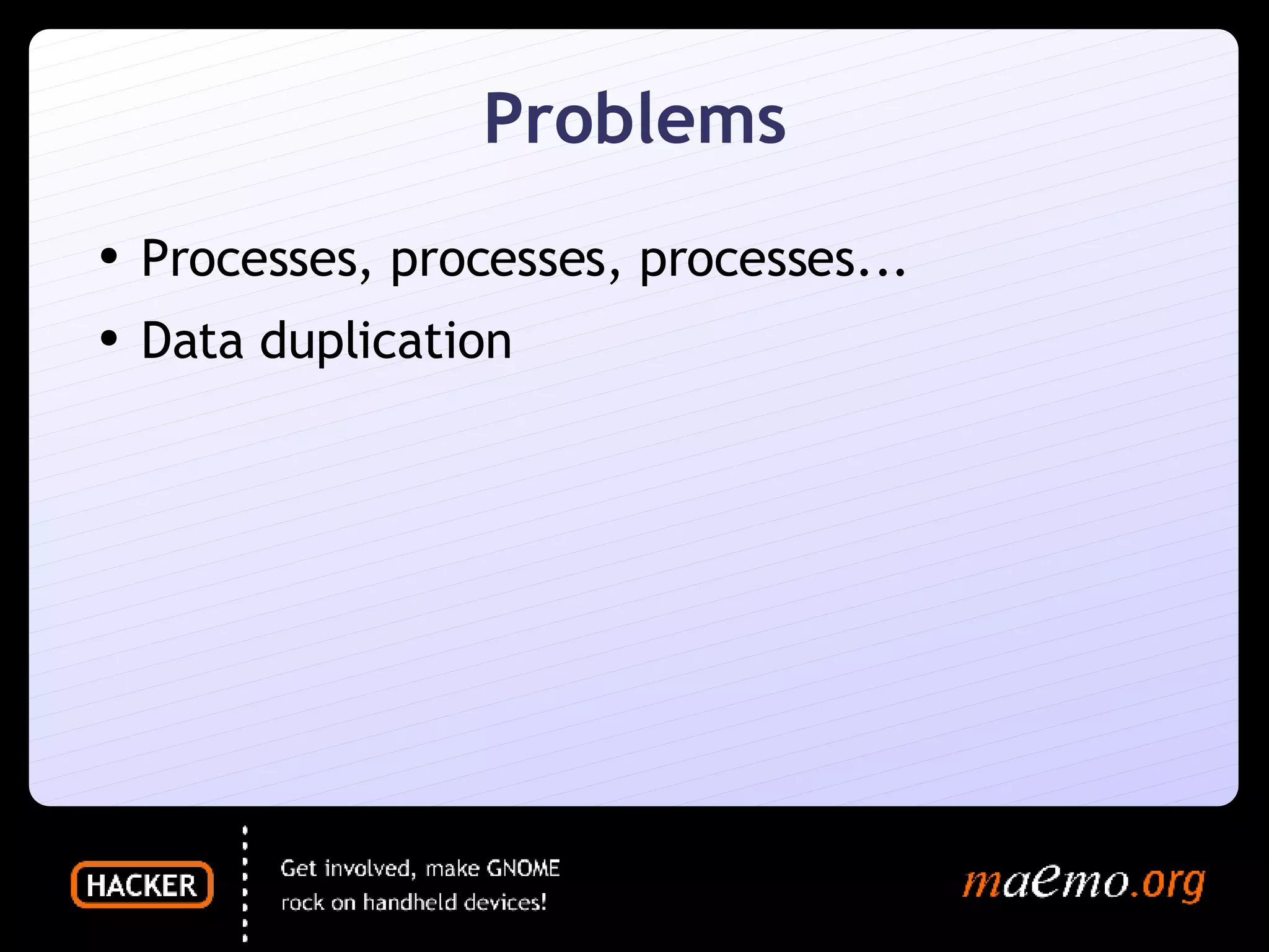 Memory Efficient GNOME Architecture | PPT