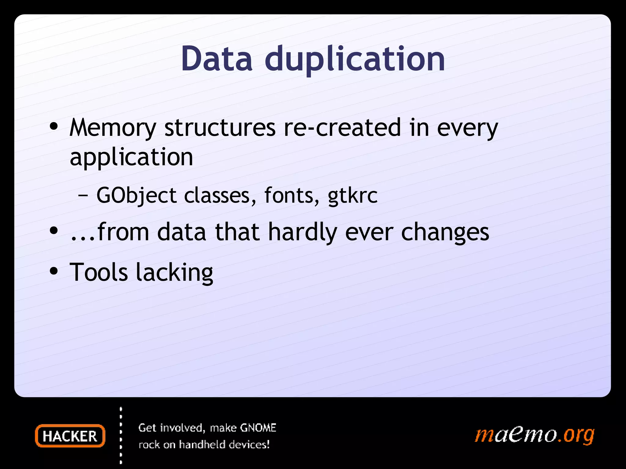 Memory Efficient GNOME Architecture | PPT