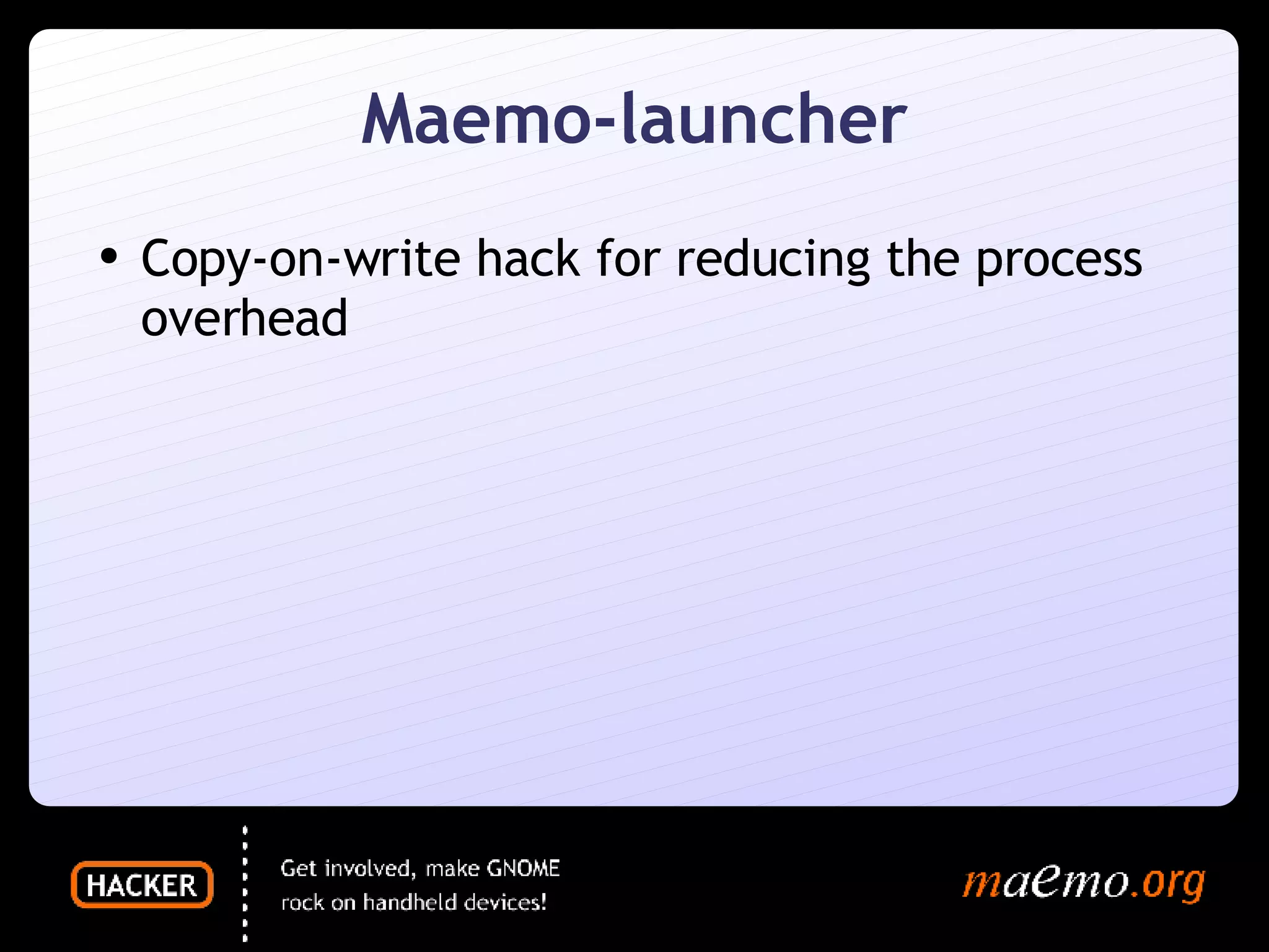 Memory Efficient GNOME Architecture | PPT