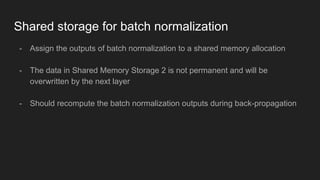Memory efficient implementation of dense nets | PPT