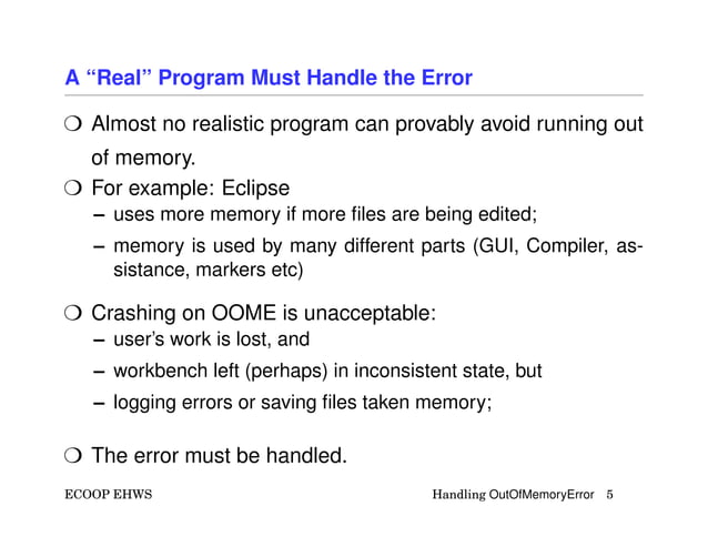 Memory error-talk | PPT