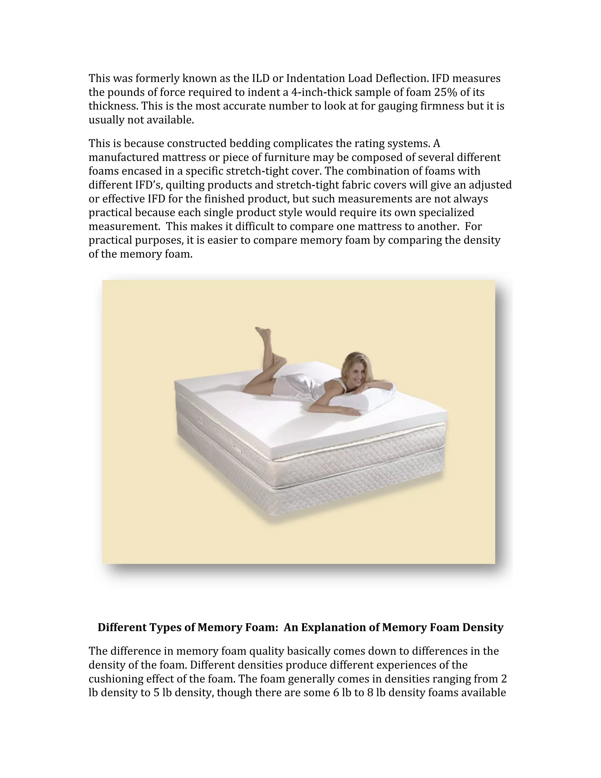 Memory Foam Guide | PDF