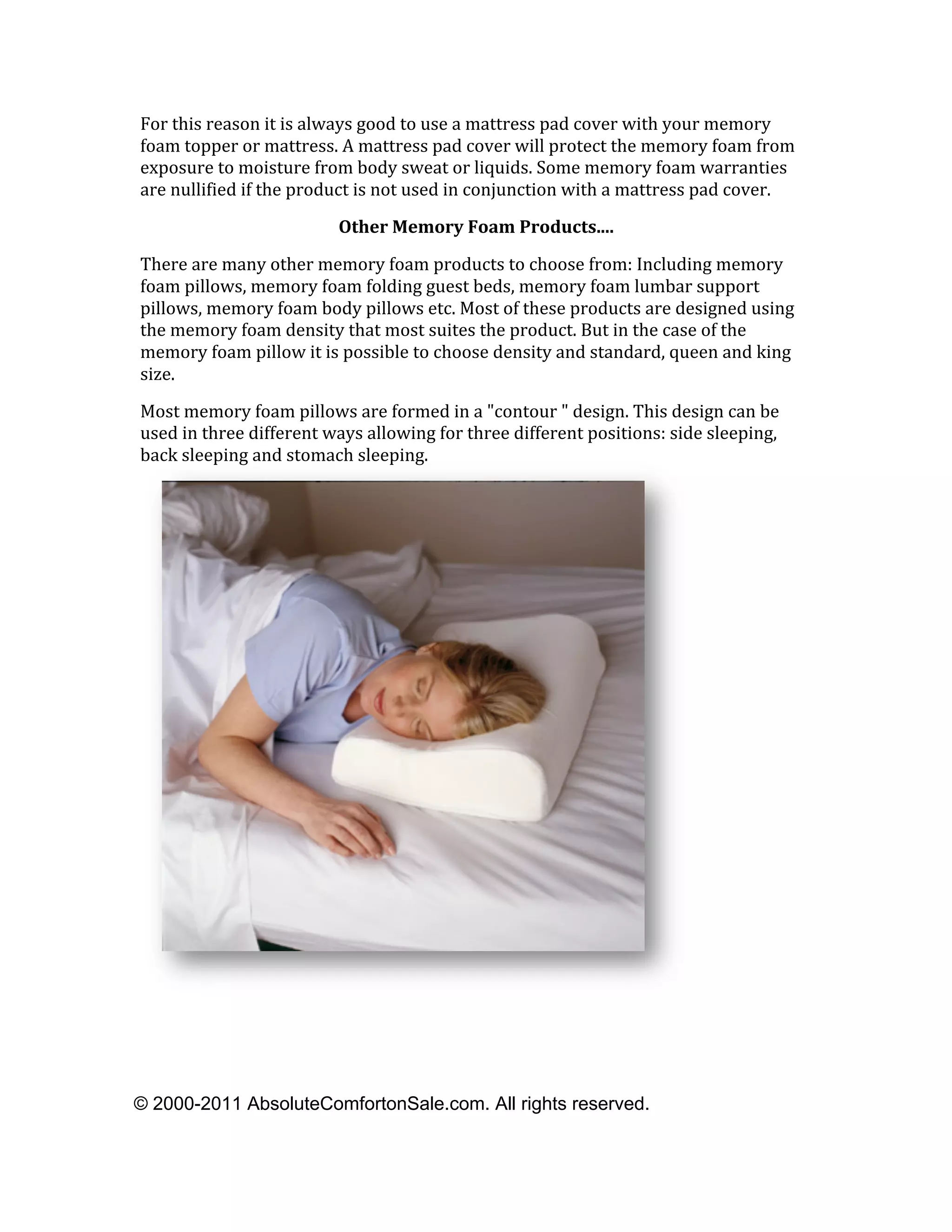 Memory Foam Guide | PDF