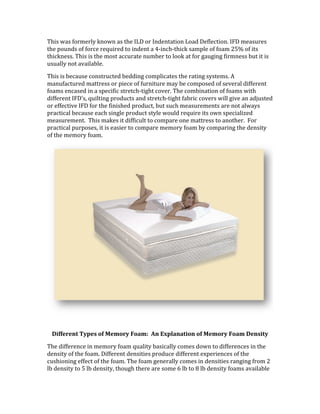 Memory Foam Guide | PDF