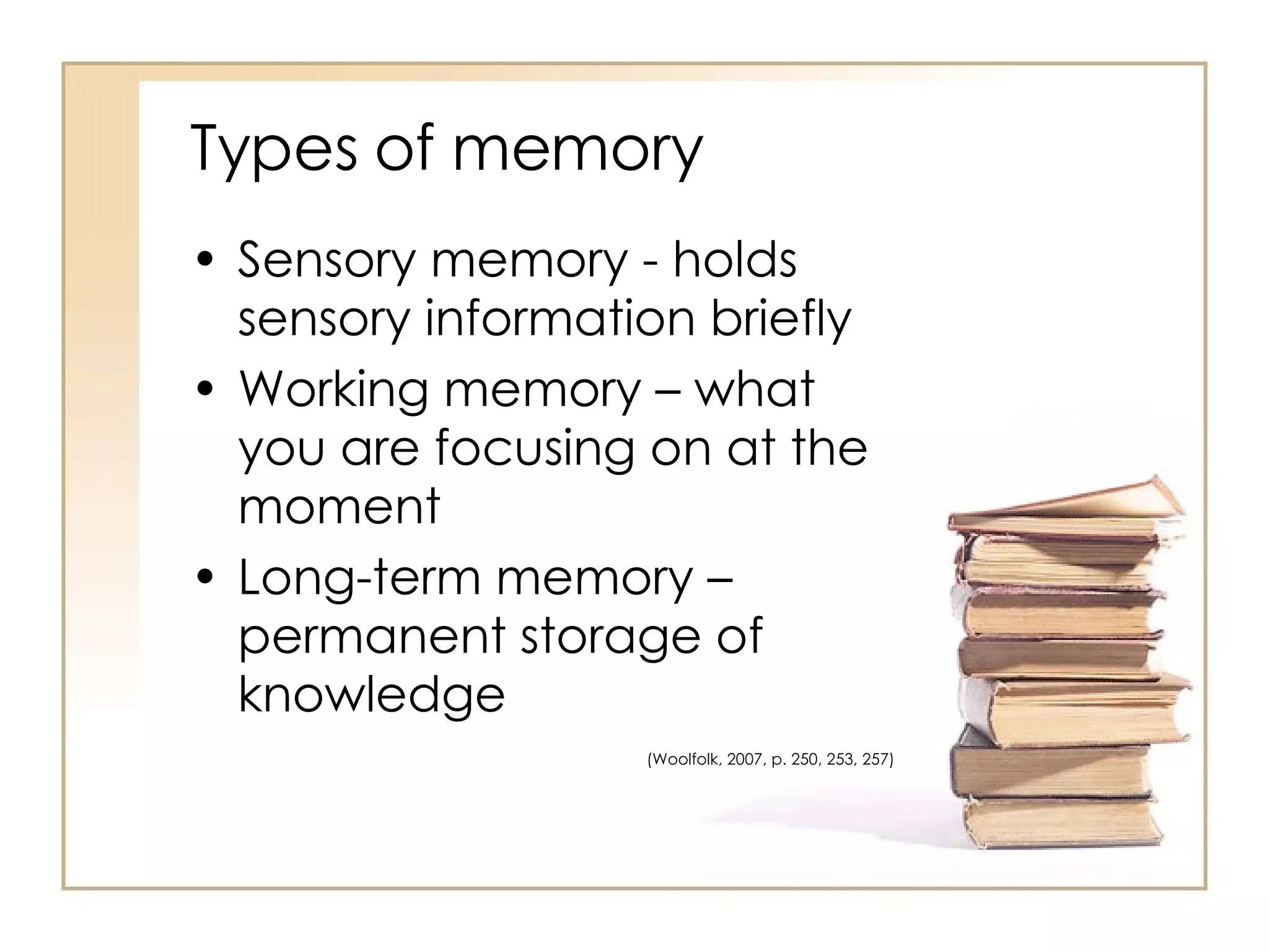 Teaching and Memory in the Classroom | PPT