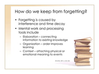 Teaching and Memory in the Classroom | PPT