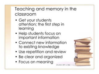 Teaching and Memory in the Classroom | PPT