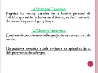 Memoria en el Adulto Mayor parte 1 | PPTX