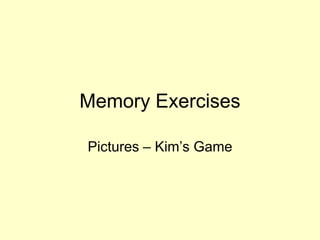 Missing Object Memory Game -4-5 | PPT