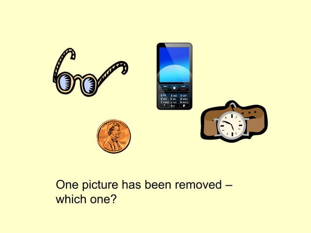 Missing Object Memory Game -4-5 | PPT