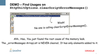 Memory Leak Profiling with NetBeans and HotSpot | PDF