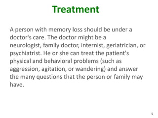 Memory loss | PPTX