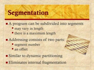 Comprehensive Overview of Memory Management in Operating Systems | PDF